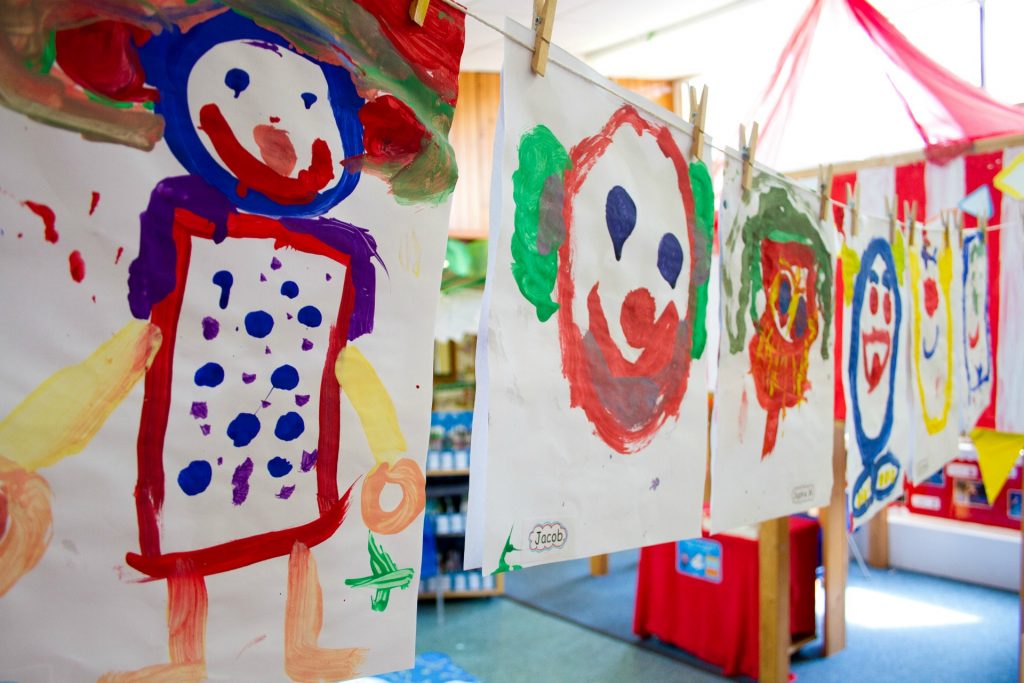 EYFS painting - Bowerham School