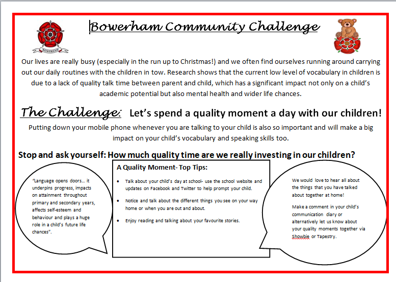 Our Community Challenge - Bowerham School